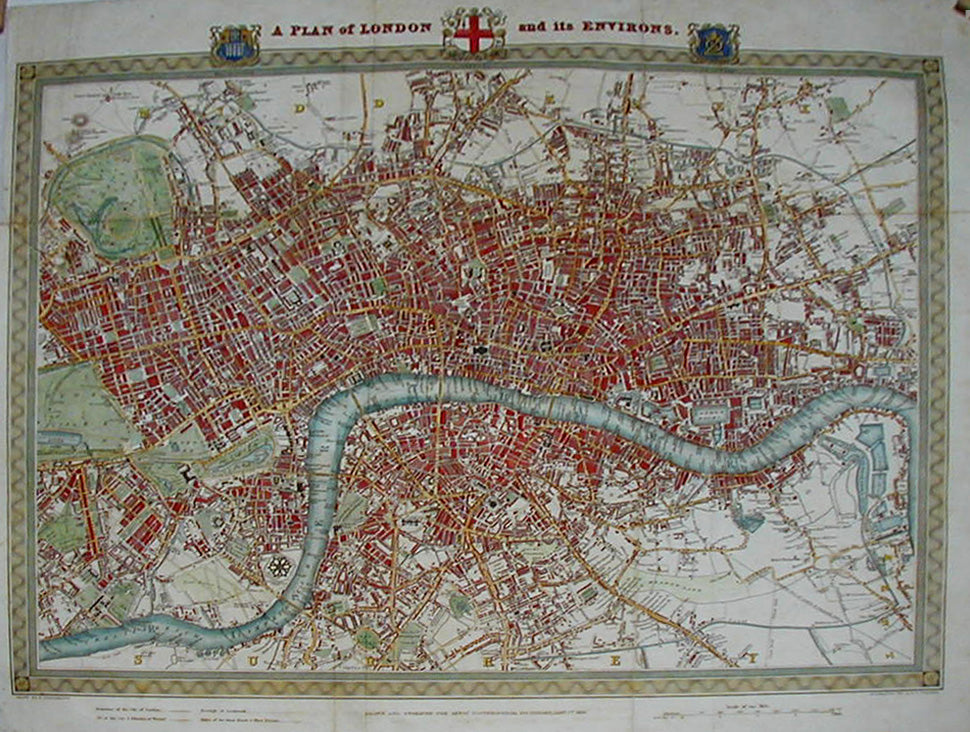 Antique Map, England Large, 1830 – KittyPrint
